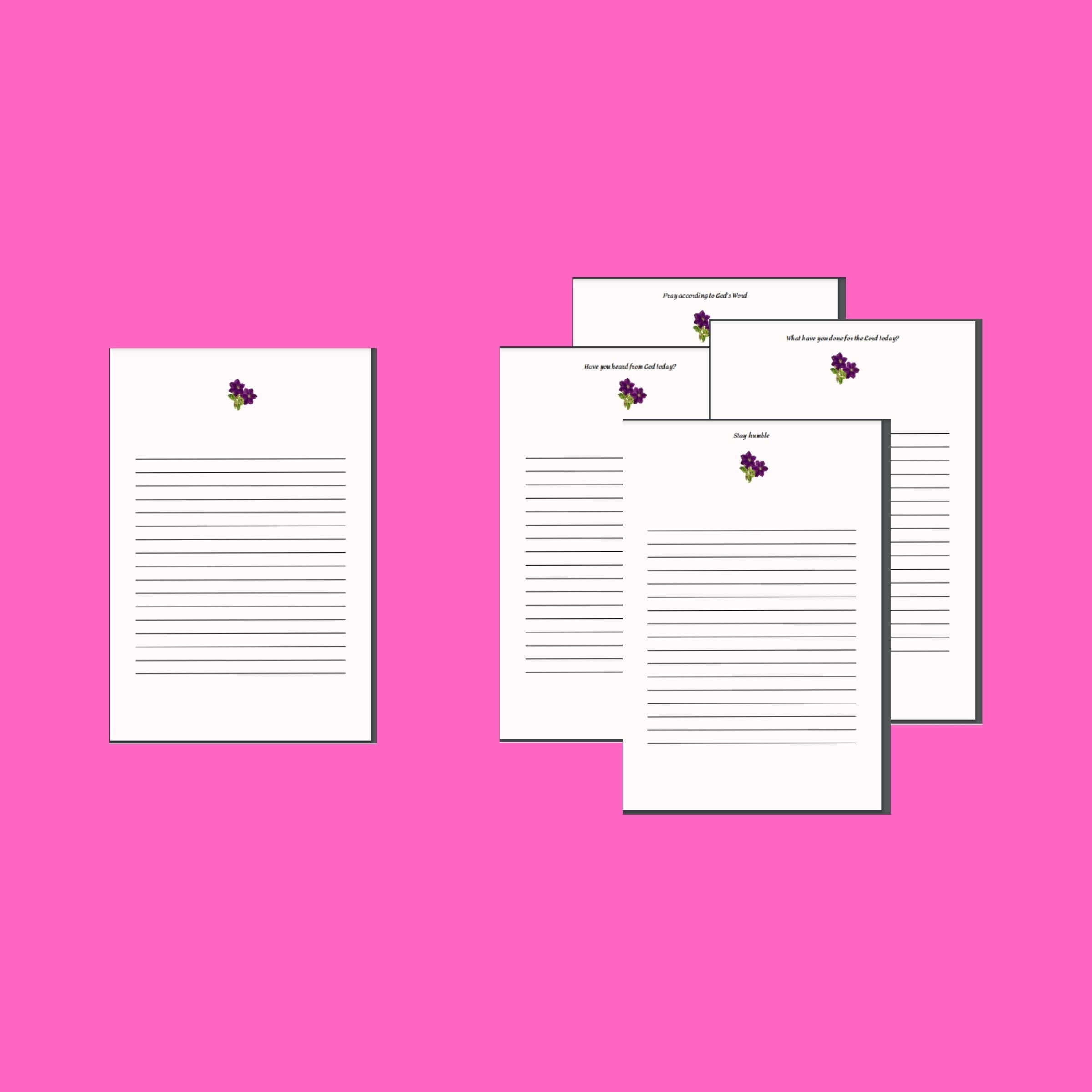 6 X 9 PDF Printable Inspirational Journal Notebook Personal Journey ...