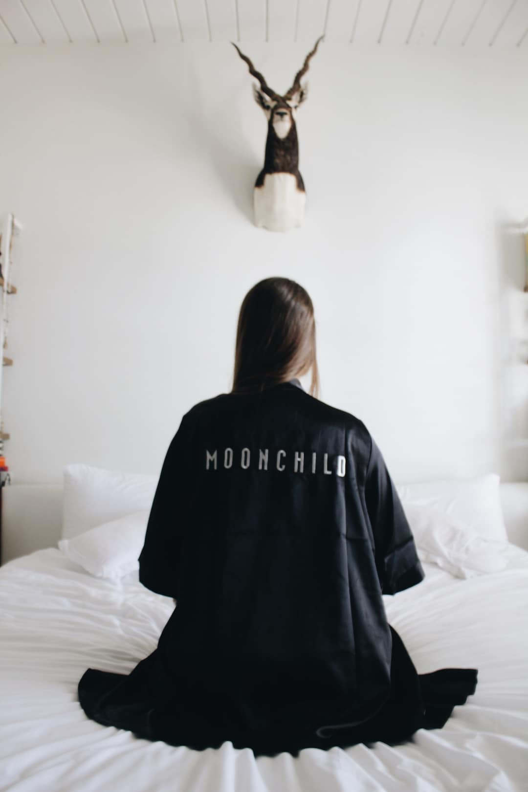 Luxury Ritual Robe Moonchild Embroidery Soft Satin Attire Ritual Witch ...