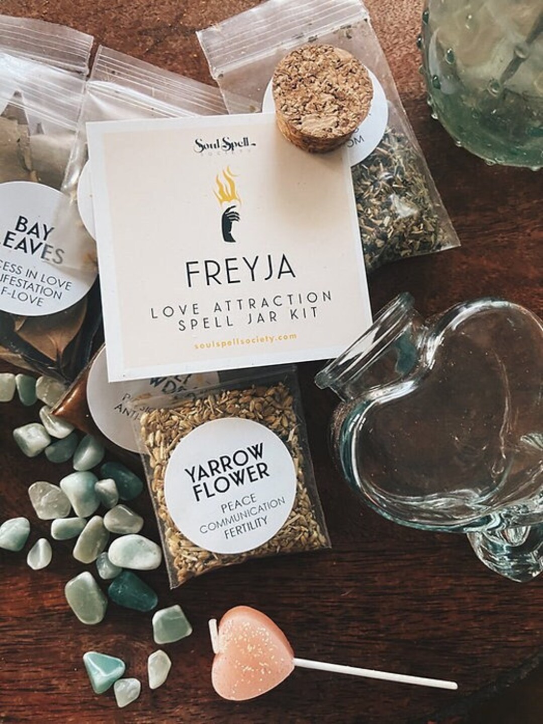 LOVE SPELL KIT Witchcraft Ritual Freyja Wicca Spellcast Attract Romance ...
