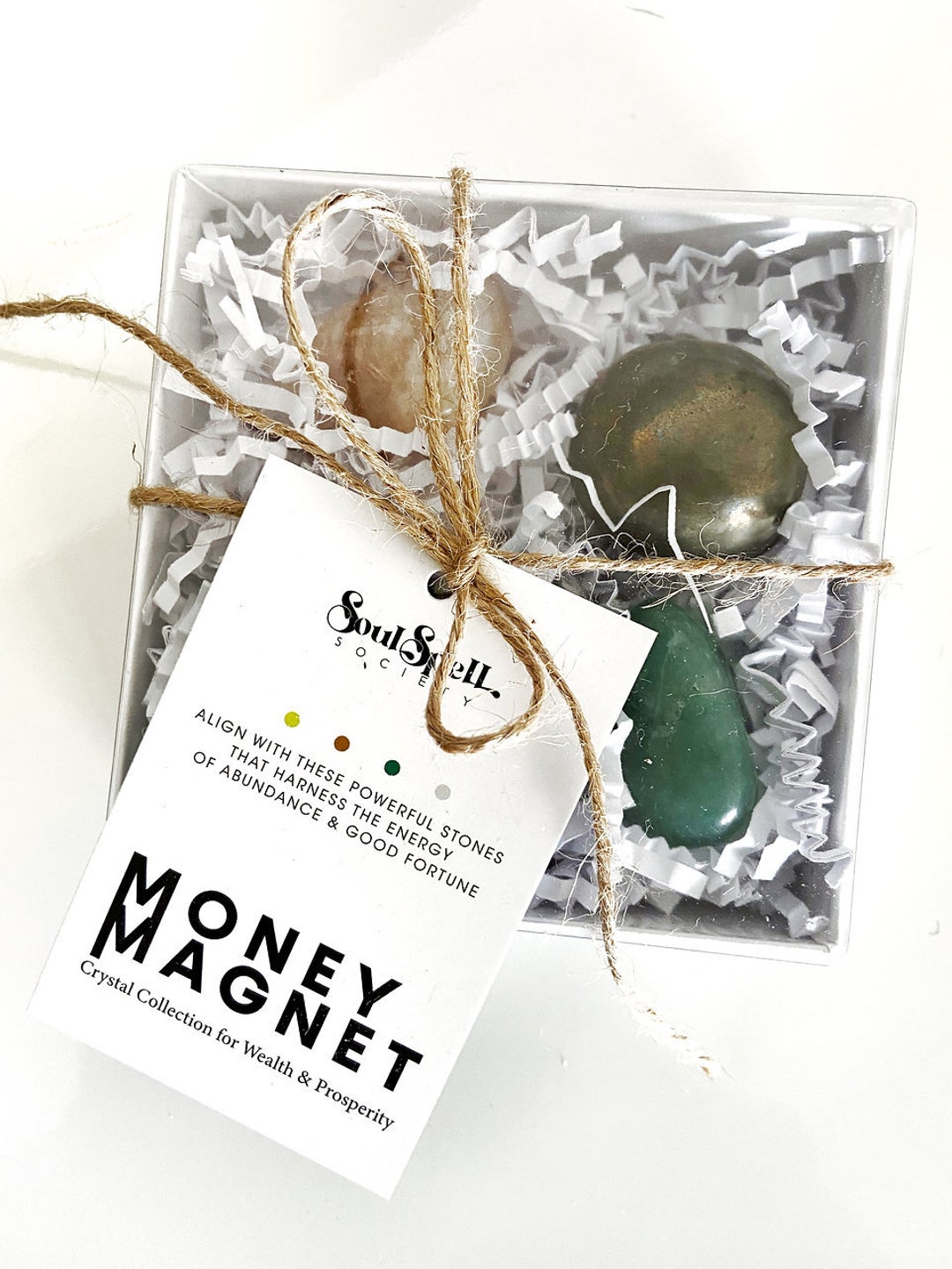 MONEY CRYSTAL SET | Tumbled Gemstones Metaphysical Geodes Stones ...