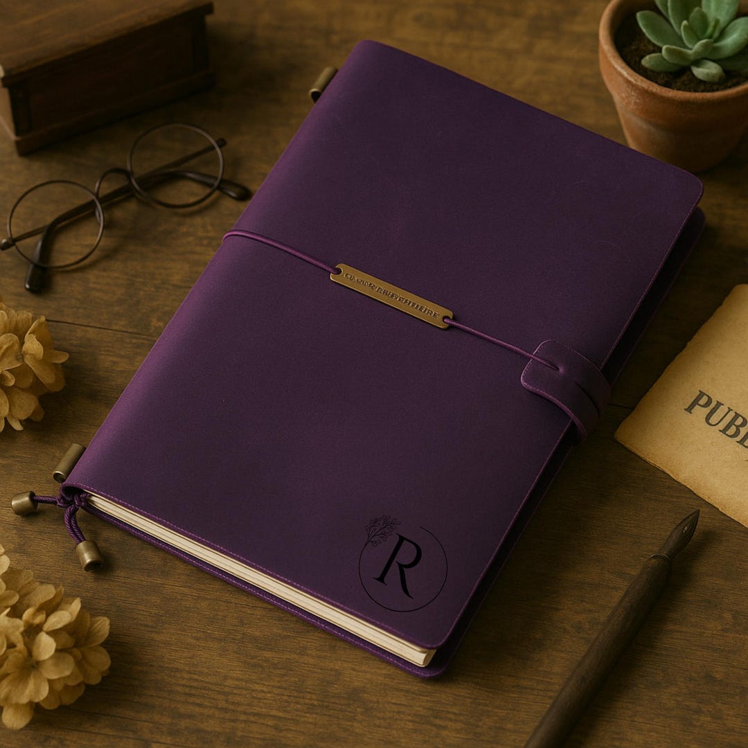 Leather Sketchbook Journal A5 Personalized Refillable Artist Notebook ...