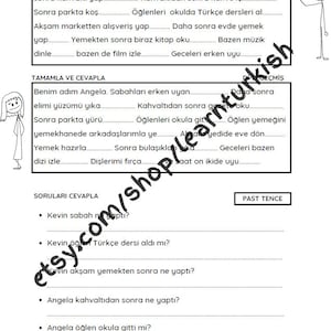 Turkish Grammar Workbook A1-learn Turkish - Etsy