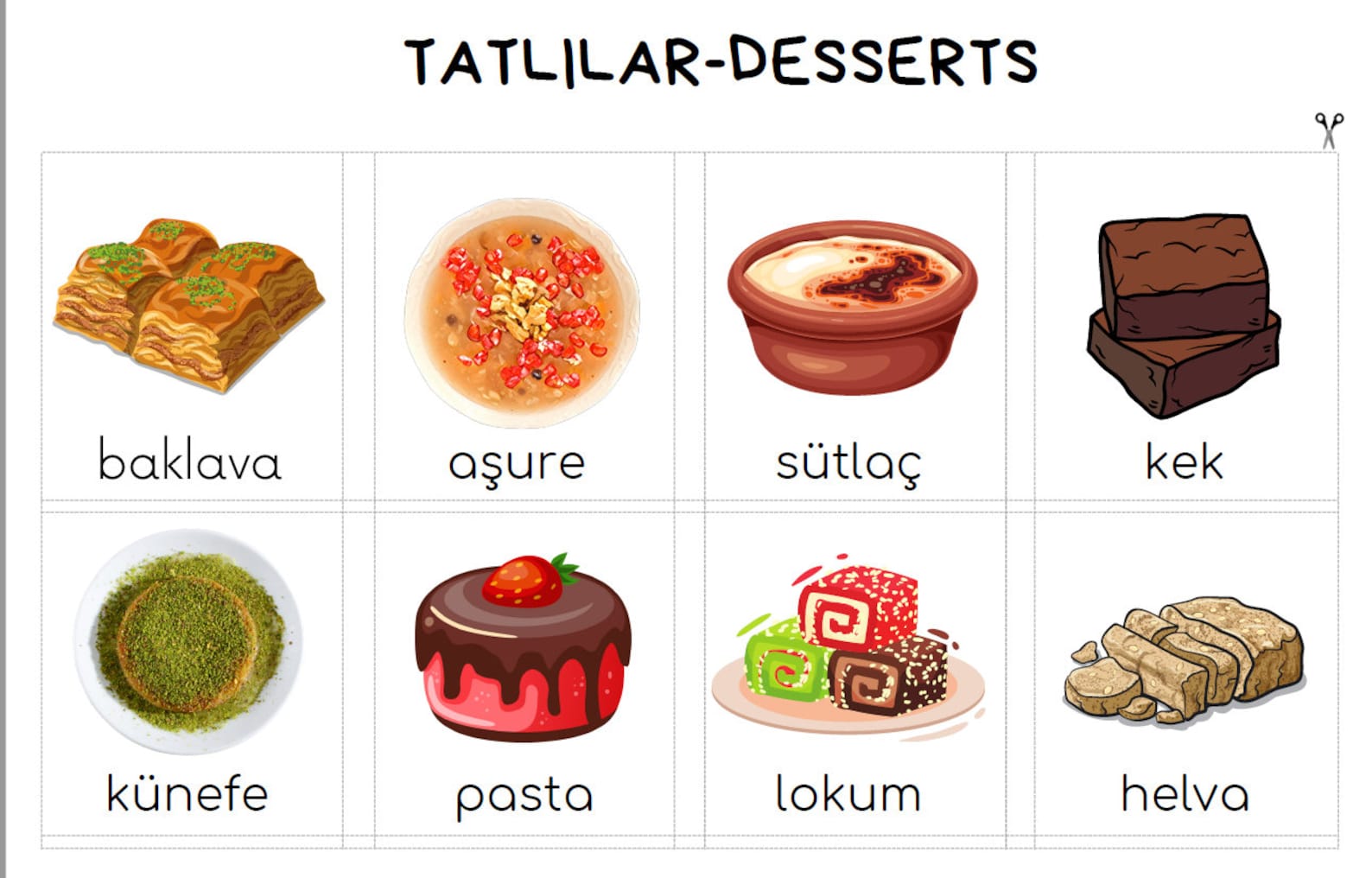 Turkish Vocabulary Flashcards A1 (learn Turkish) - Etsy