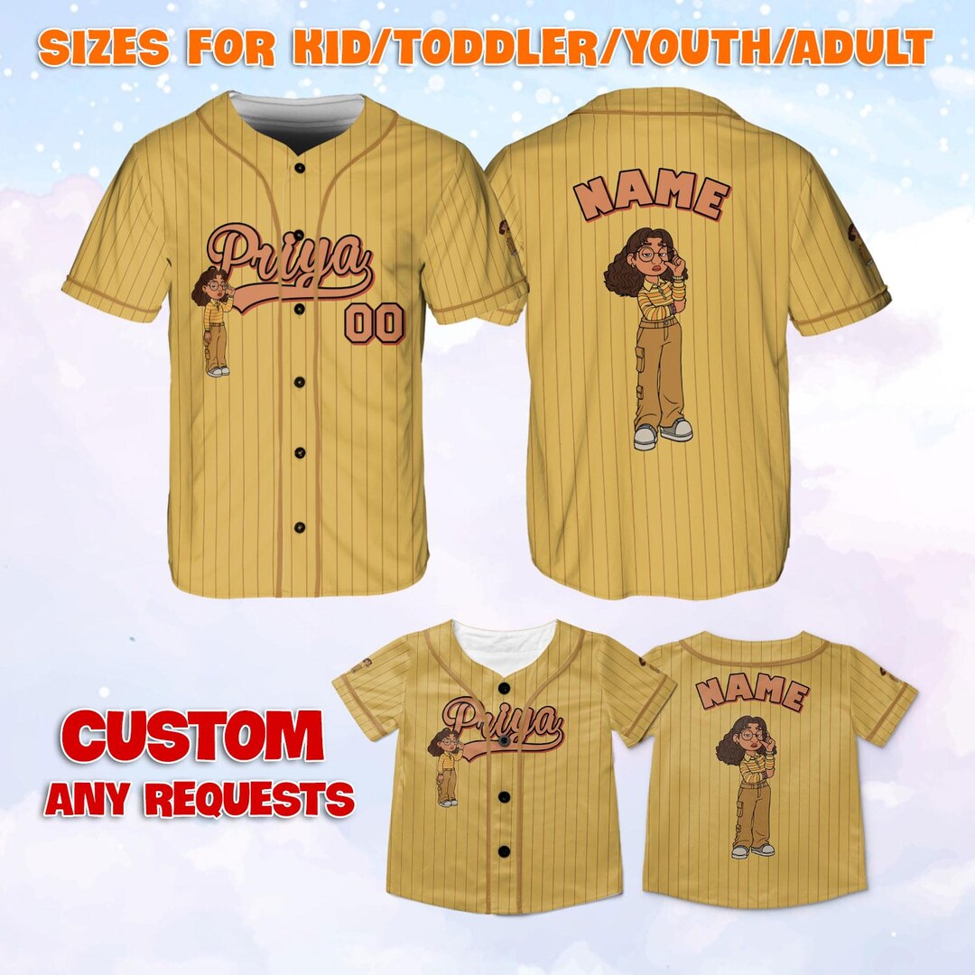Custom Name Priya Baseball Jersey, Disney Priya Characters Jersey ...