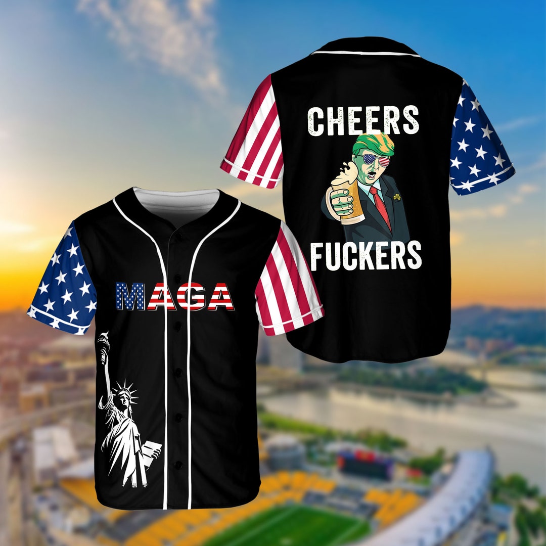 Cheers Donald Trump Jersey, Trump Summer 2024 Jersey, Republican Anti ...
