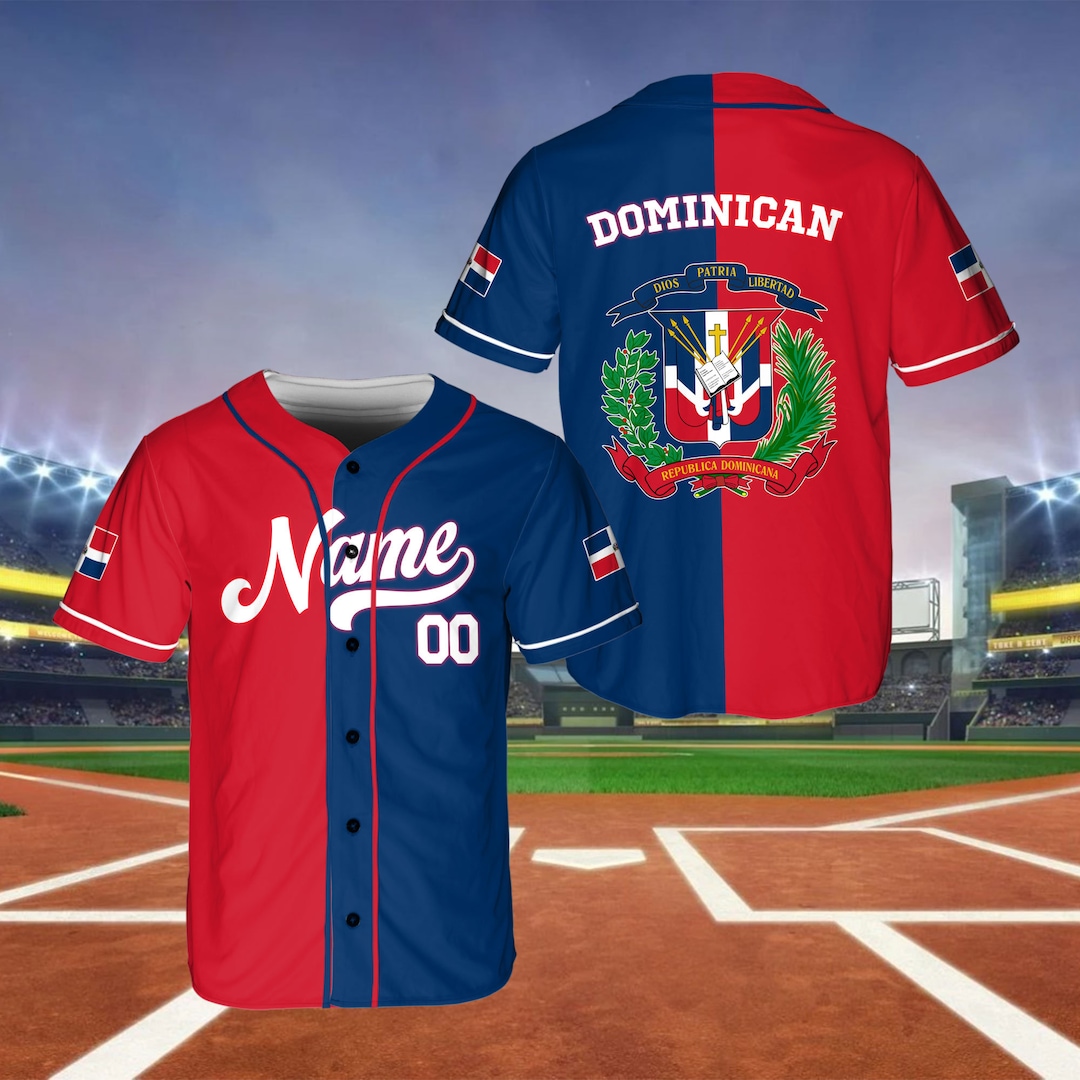 Personalized Dominican Baseball Jersey, Custom Name and Number ...