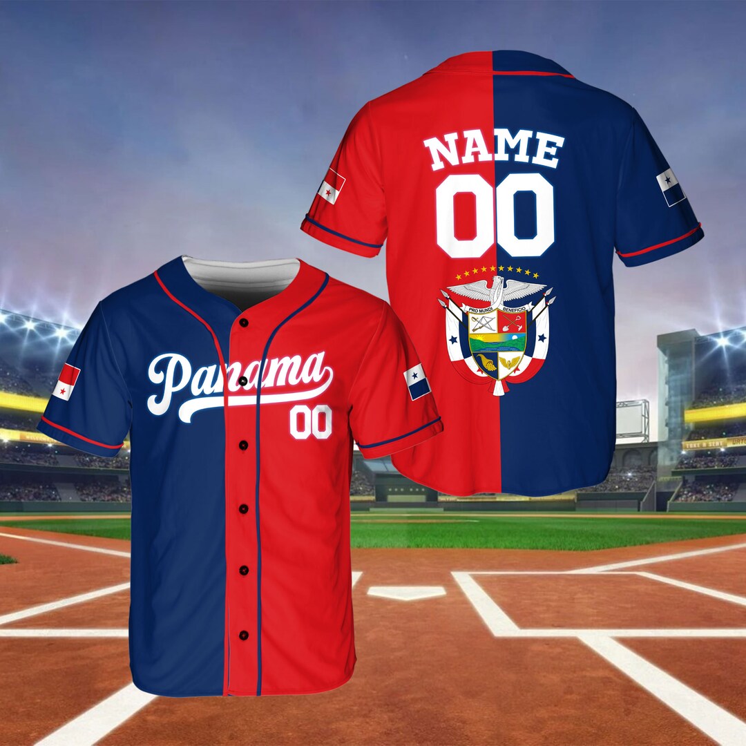 Personalized Panama Baseball Jersey, Panama Baseball Shirt, Custom ...