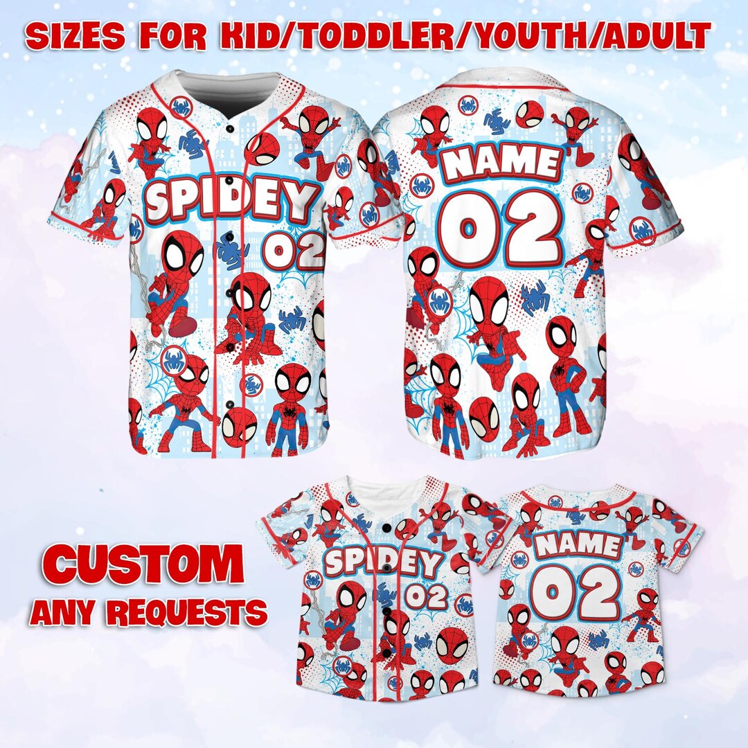 Spidey and His Amazing Friends Spidey Baseball Jersey, Disney Spidey ...