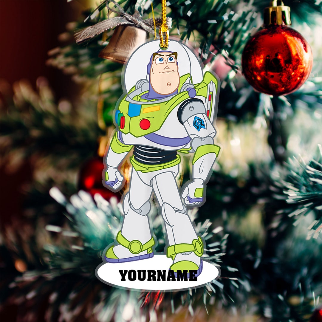 Custom Buzz Lightyear Toy Story With Name Ornament, Christmas Shape ...