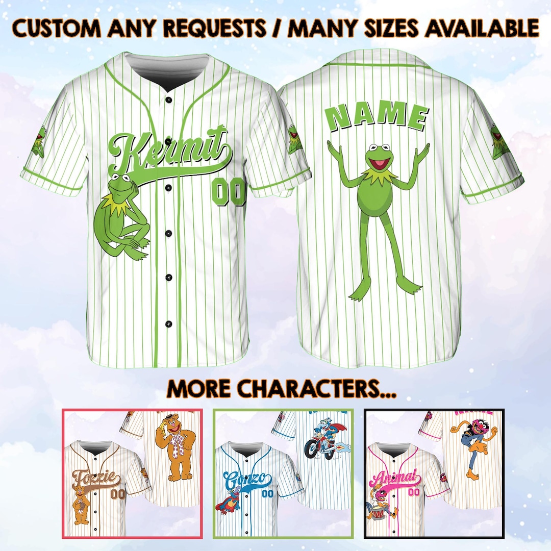 Disney the Muppets Baseball Jersey, the Muppets Show Jersey Outfit ...