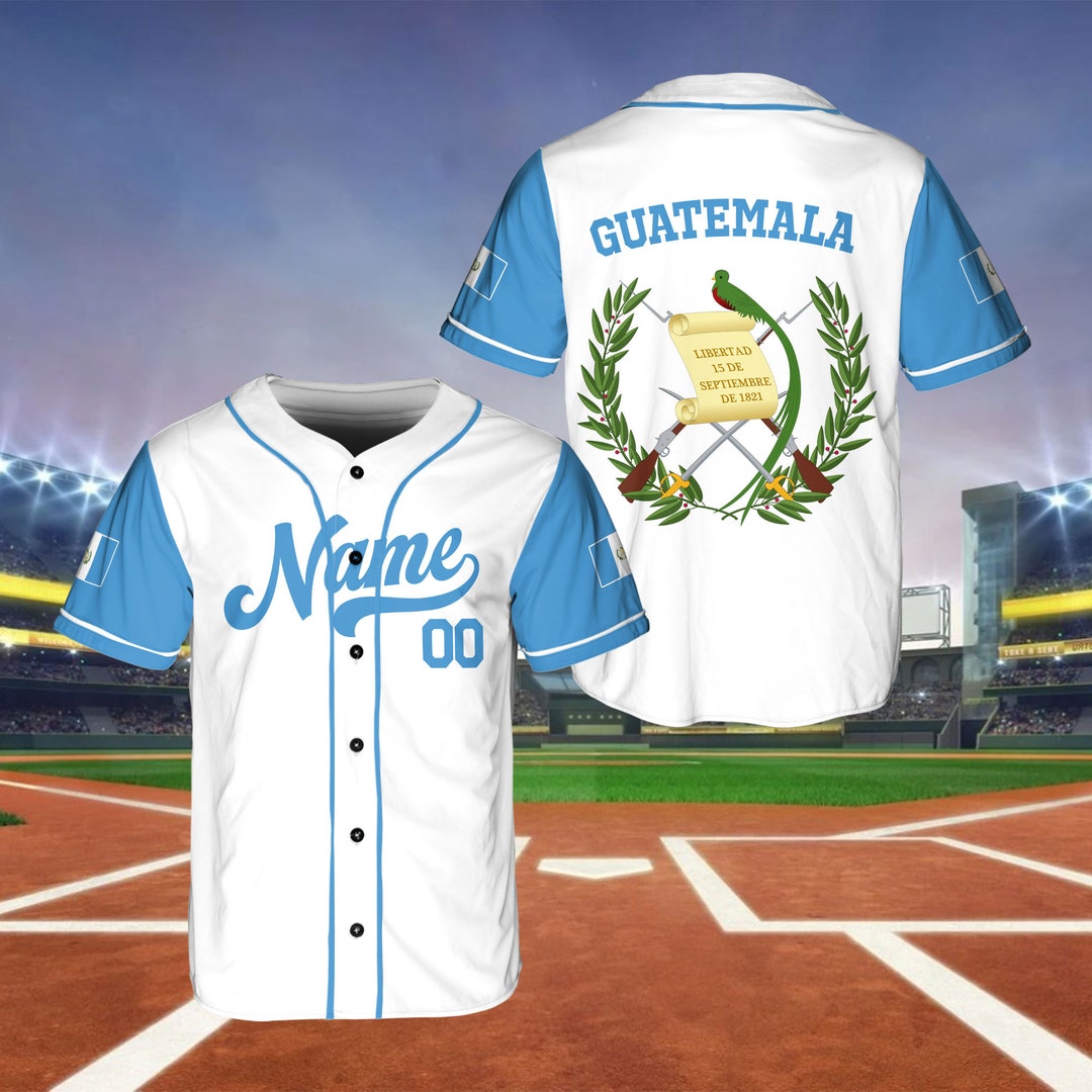 Personalized Guatemala Baseball Jersey, Custom Name and Number ...