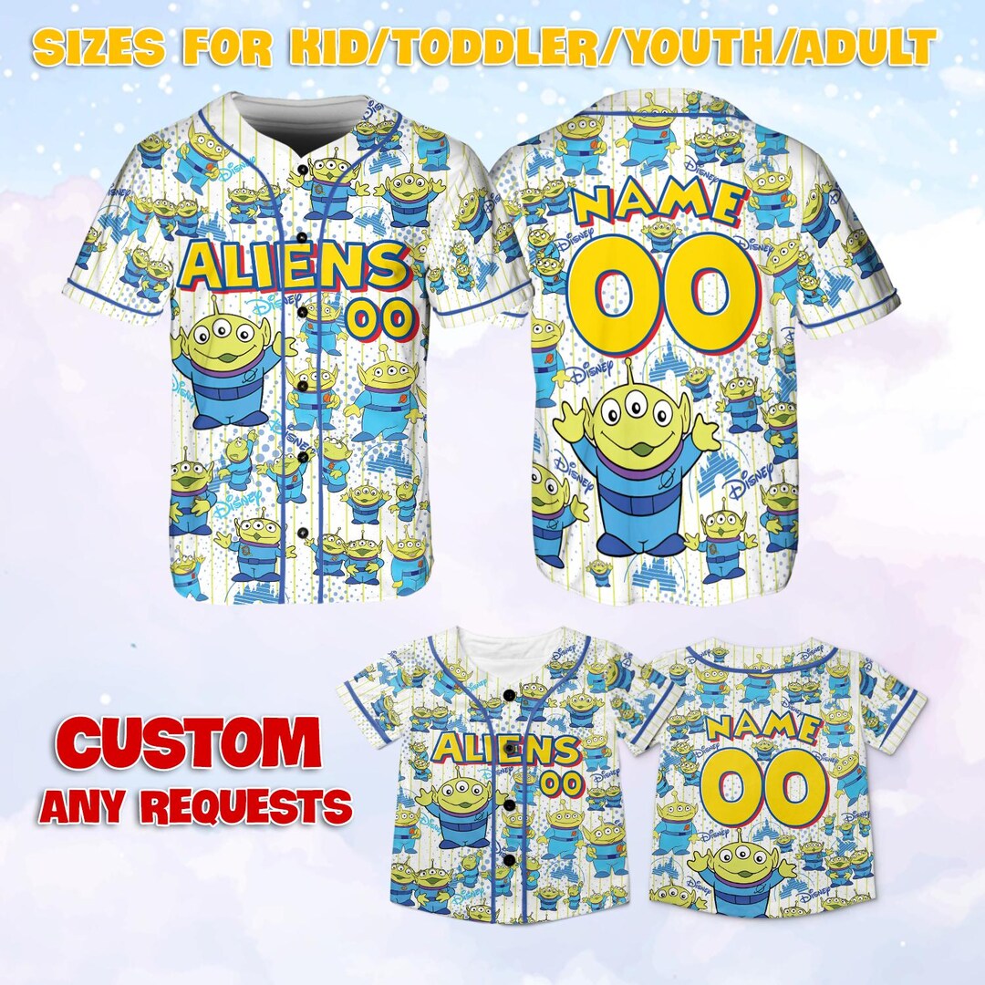 Personalized Aliens Toy Story Jersey, Disney Toy Story Characters ...