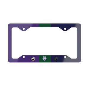 Customized House Divided License Plate Frame, Hockey Team Car License ...