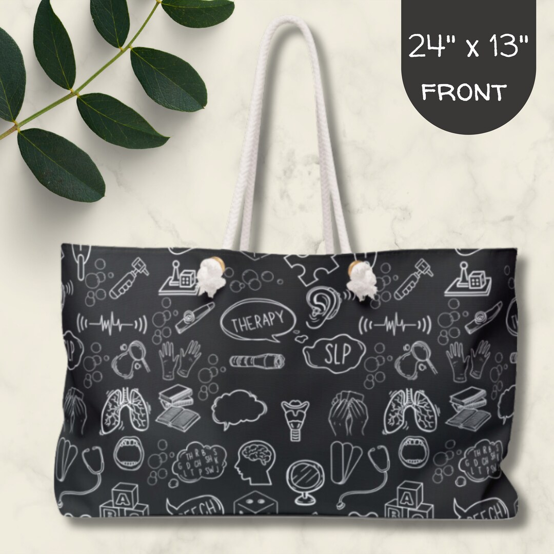 Speech Therapy Custom Tote Bag Mentor Gift AAC Teacher Tote Bag SLP ...