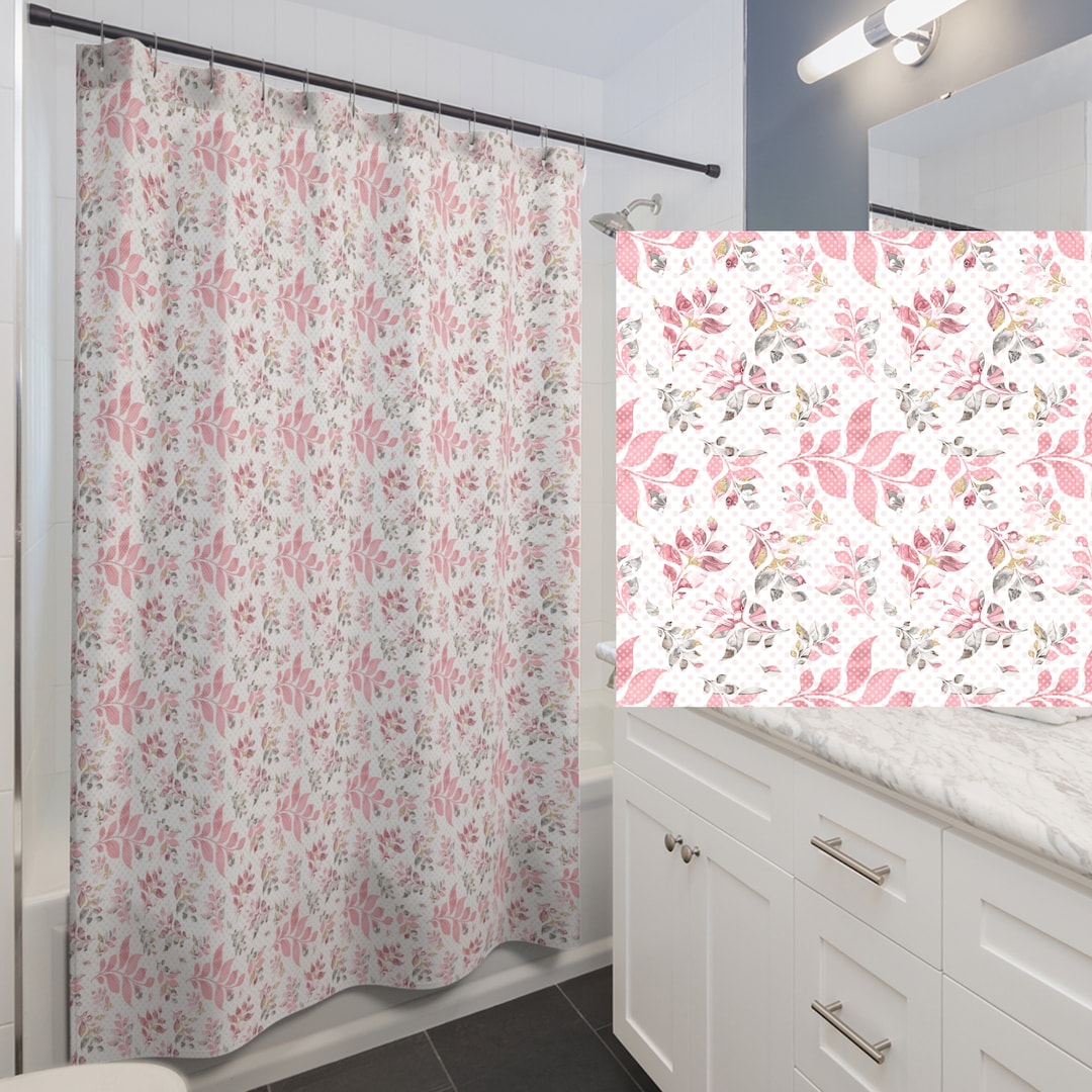 Coquette Shower Curtain, Coquette Room Decor, Housewarming Gift, Floral ...