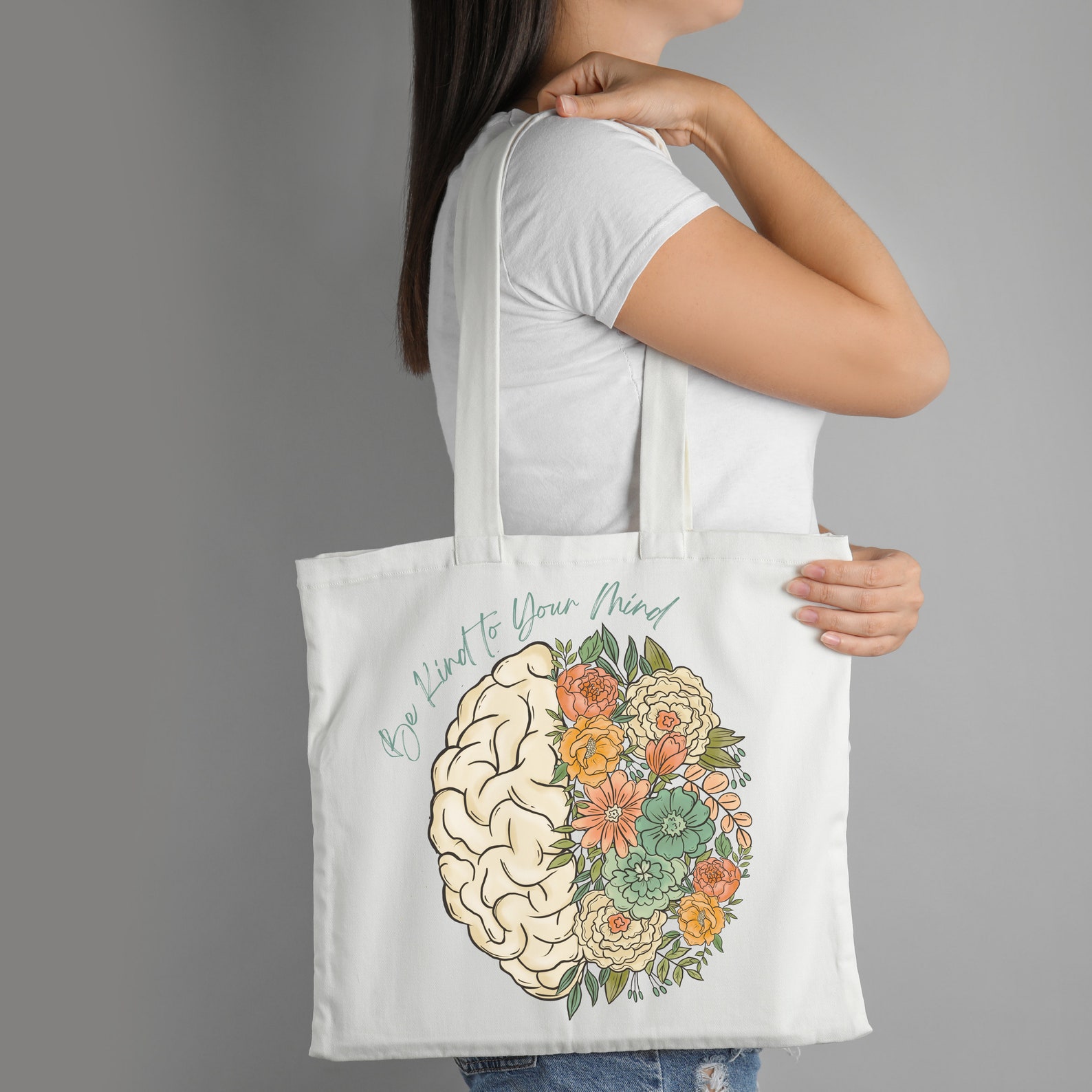 Mental Health Gifts | Mental Health Matters Tote Bag | Aesthetic Tote ...