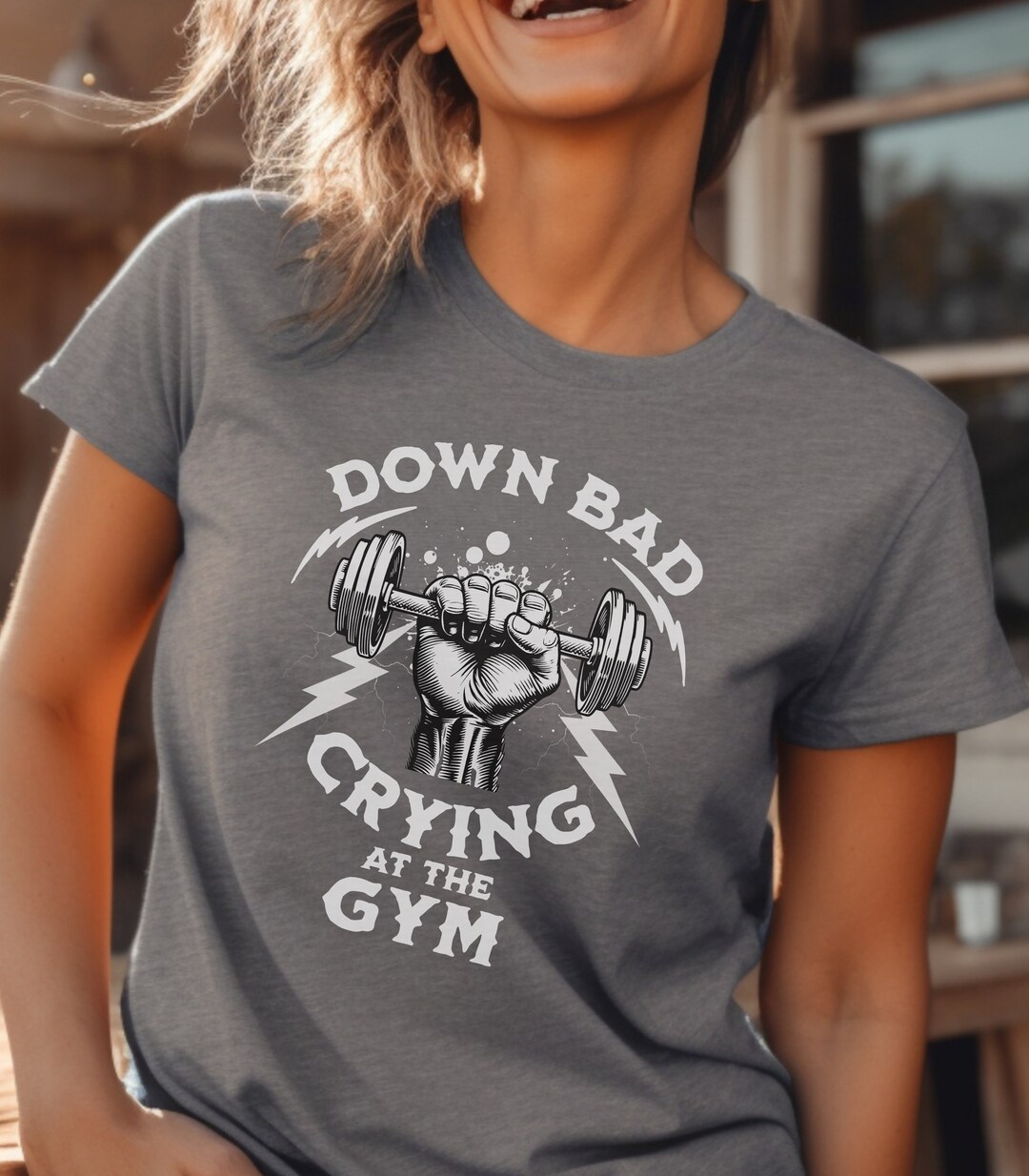 TTPD Pepper Comfort Colors DOWN BAD Crying at the Gym Oversized Tshirt ...