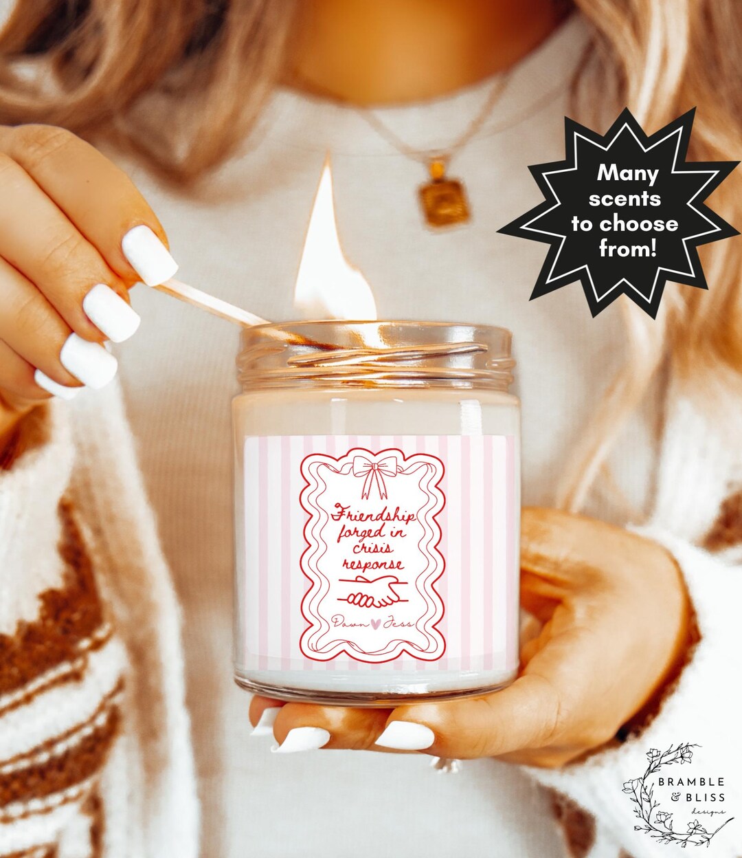 Employee Appreciation Candle for Her, Gift for Coworkers, Funny Staff ...