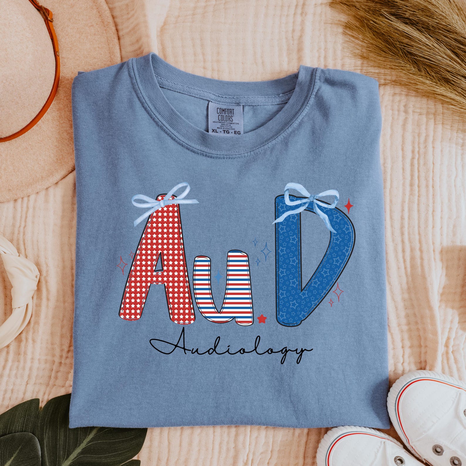 Custom 4th of July Audiology Shirt, Comfort Colors Coquette Speech ...