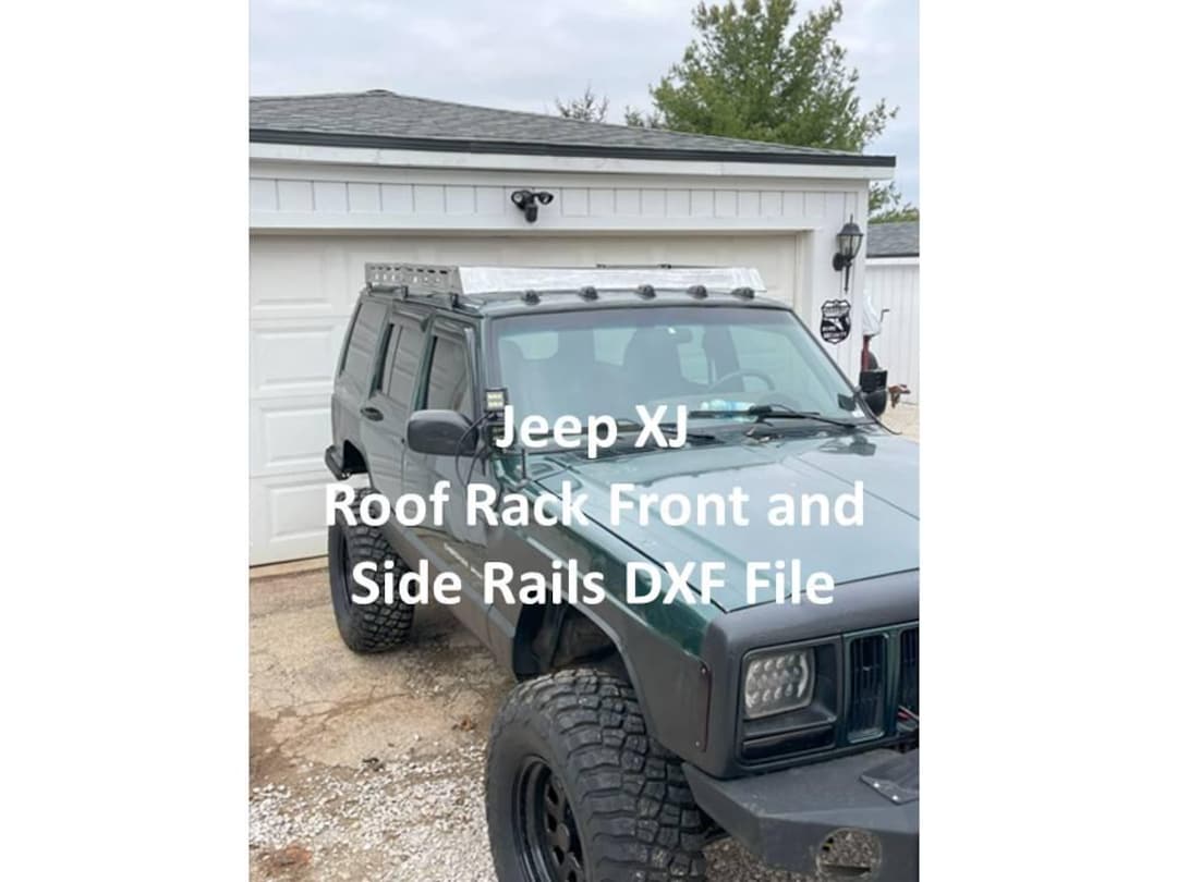Digital Download Jeep XJ Roof Rack Sides and Front Dxf, MOPAR off Road ...