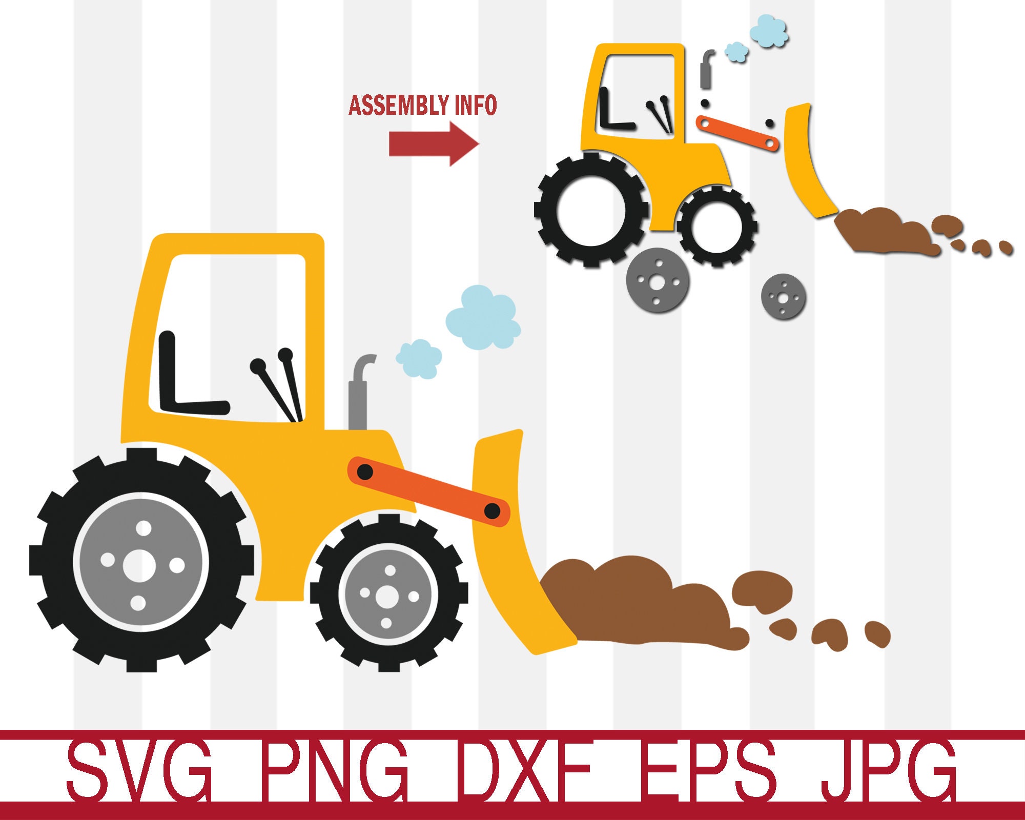 Construction Vehicles Svg Construction Truck Svg Digger Svg - Etsy
