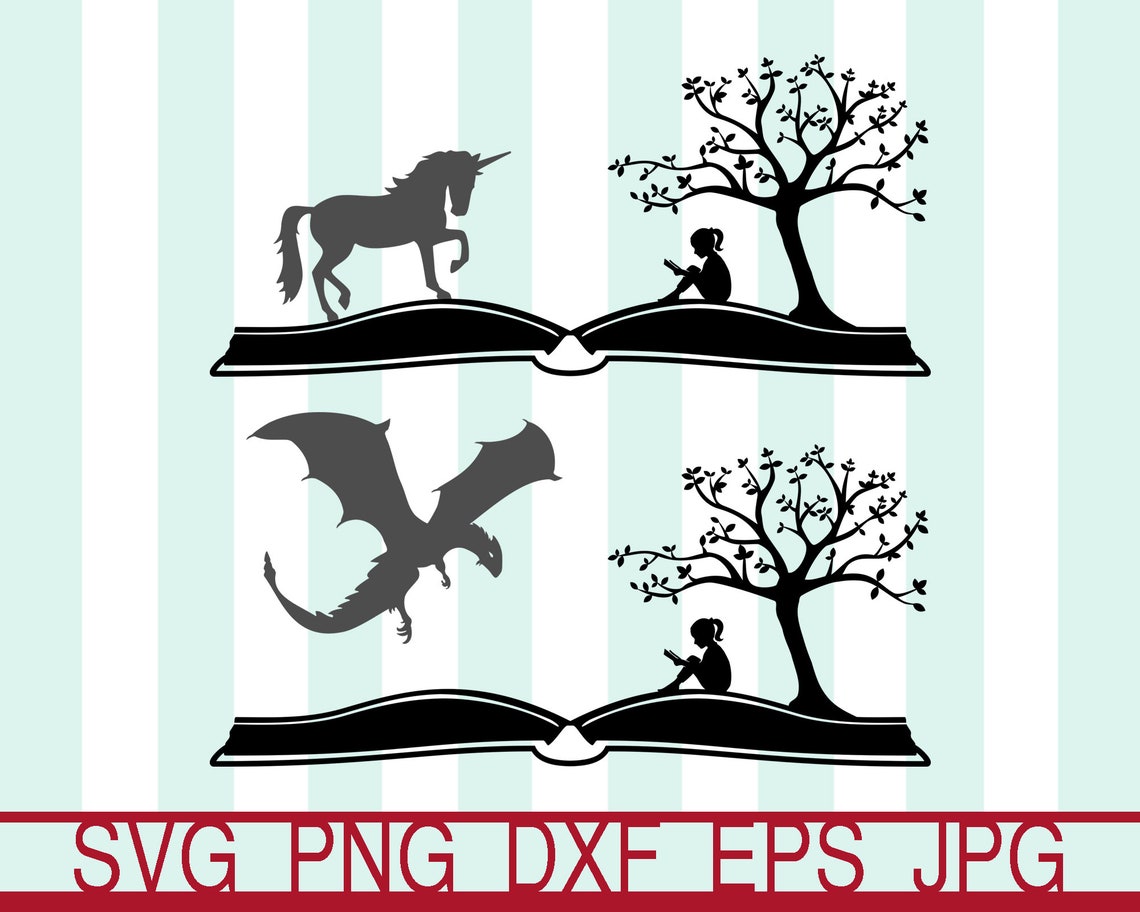 Book Svg Kids Book Svg Girl With a Book Svg Girl Silhouette - Etsy Canada