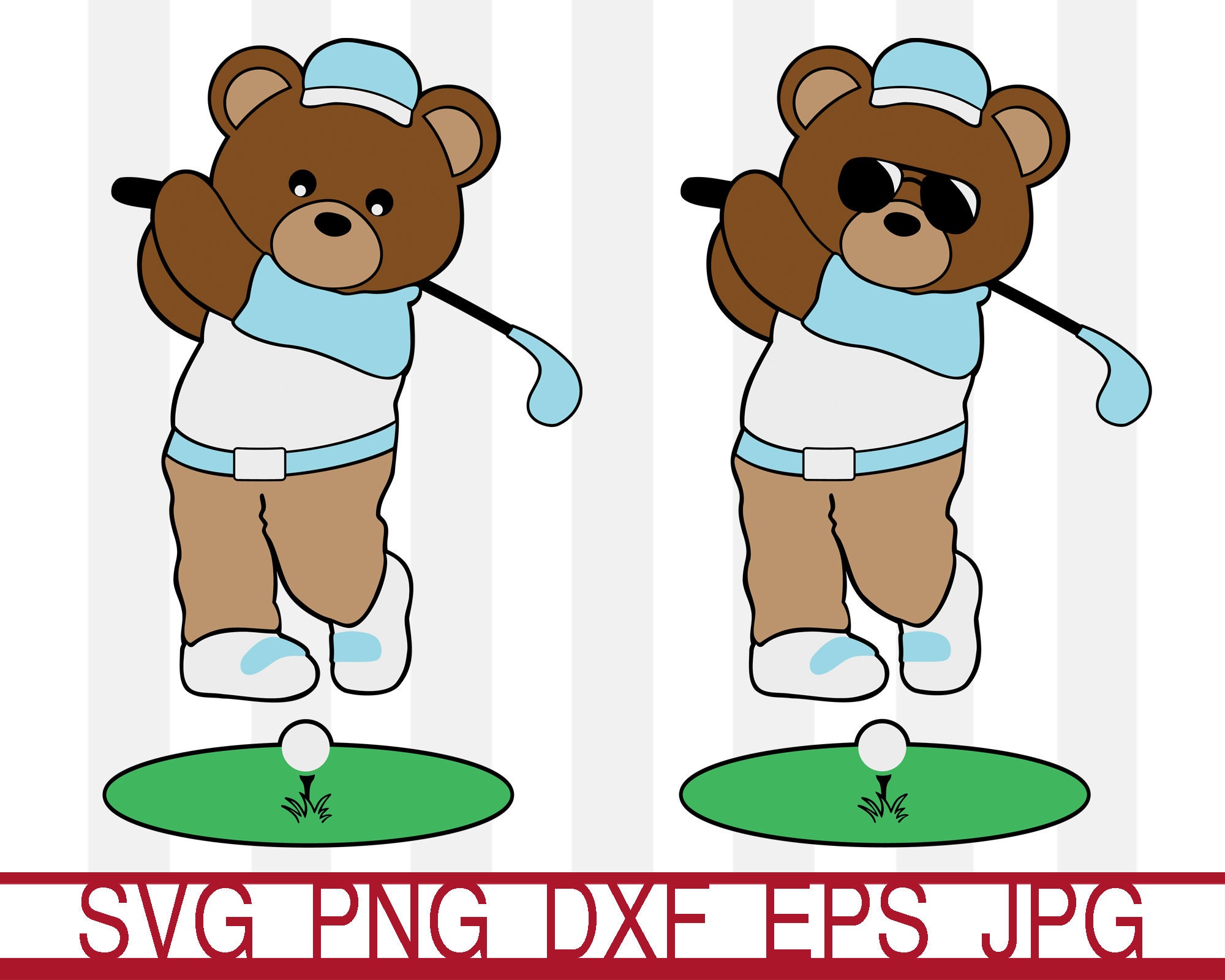 Golf Svg Golfing Svg Golf Bear Svg Golfing Bear Golfer - Etsy Canada