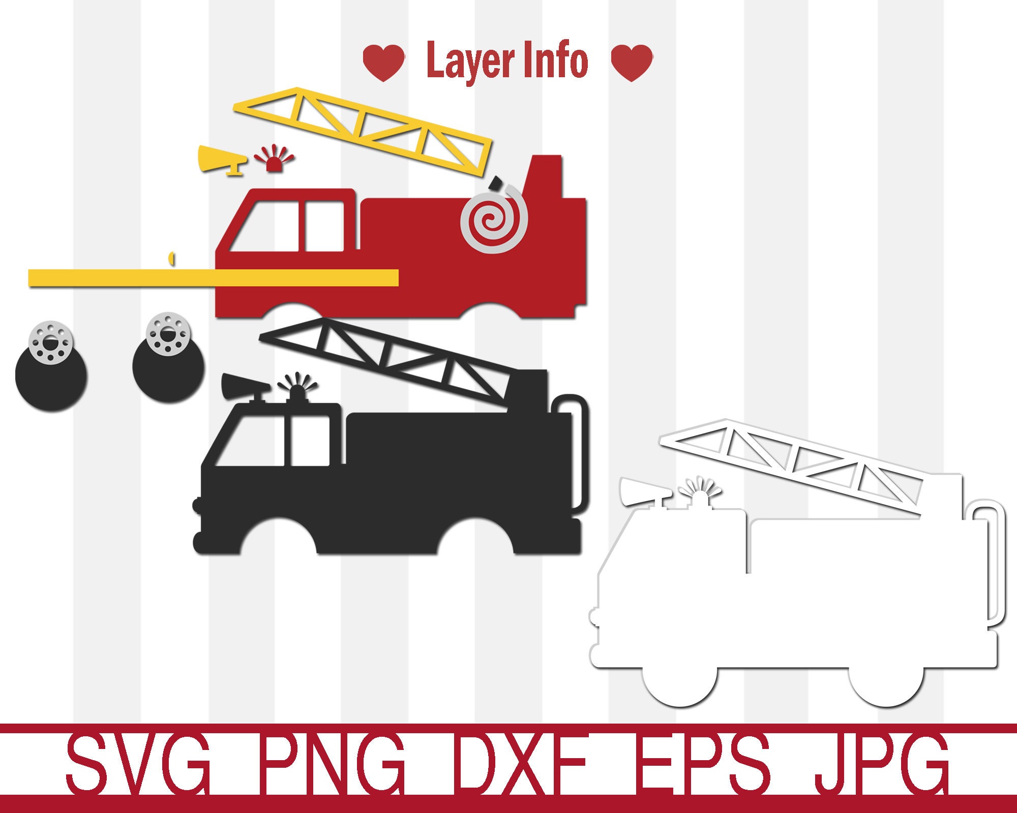 Fire Truck Svg Firetruck Svg Fire Engine Svg Fire Truck - Etsy