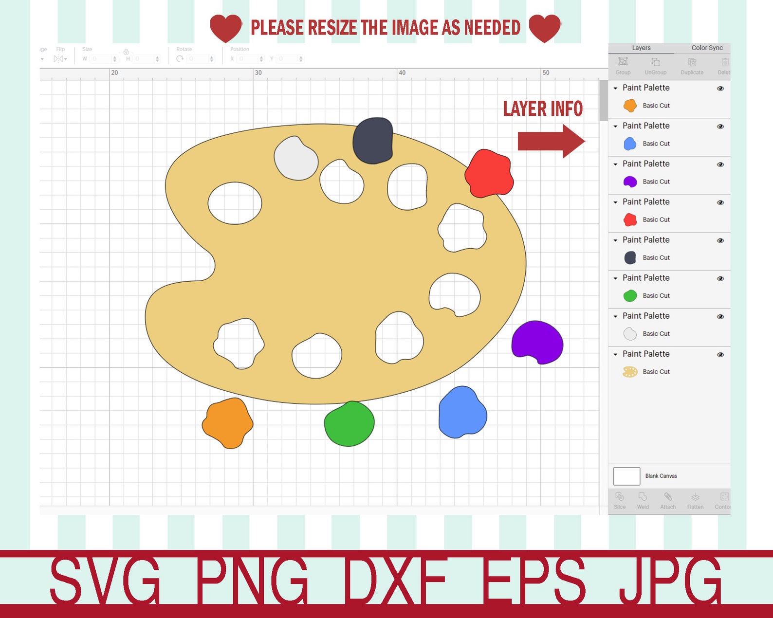 Paint Brush Svg Paint Palette Svg Color Palette Svg Art | Etsy Canada