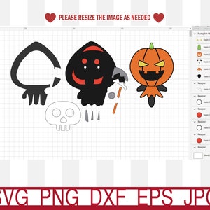 Halloween Monsters Svg, Witch, Pumpkin Monster, Mummy, Vampire, Reaper ...