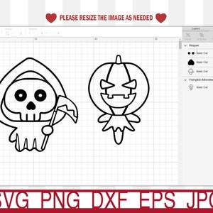 Halloween Monsters Svg, Witch, Pumpkin Monster, Mummy, Vampire, Reaper ...
