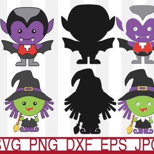 Halloween Monsters Svg, Witch, Pumpkin Monster, Mummy, Vampire, Reaper ...
