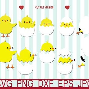 Chick Svg, Easter Chick Svg, Cute Chick Svg, Funny Easter Svg, Kid ...