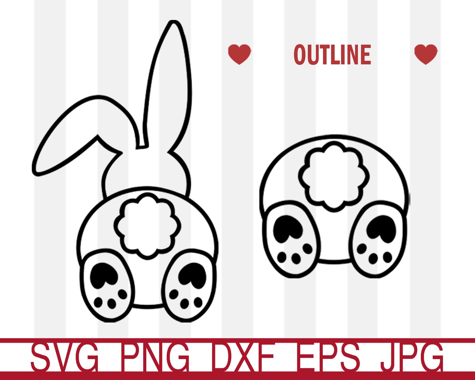 Bunny Bum Svg Bunny Butt Svg Easter Bunny Svg Bunny Tail - Etsy
