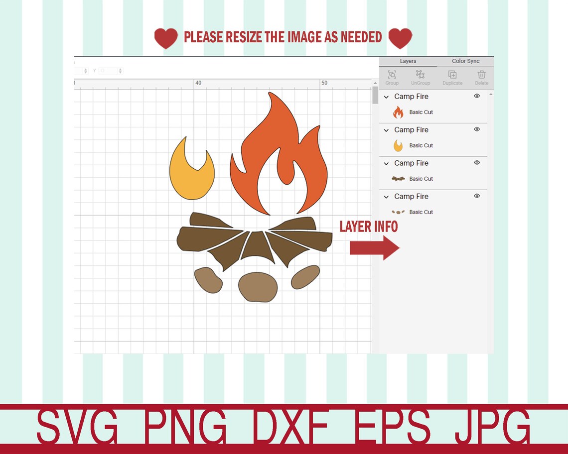 Camp Fire Svg Campfire Svg Bonfire Svg Fire Svg Camping - Etsy