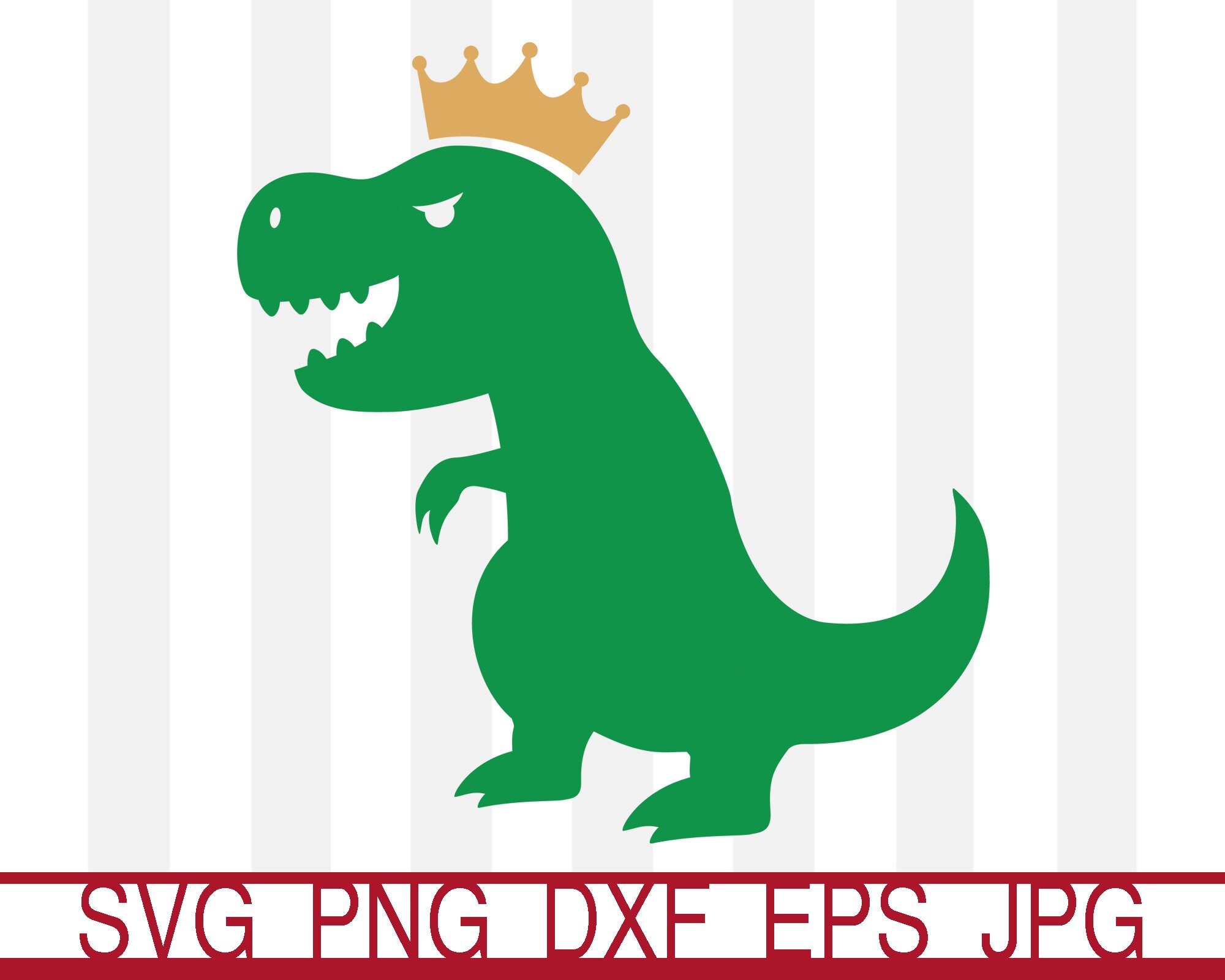 T-rex Svg Dinosaur Svg Dino With Crown Svg Dino Clipart - Etsy Canada
