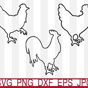 Chicken Svg, Rooster Svg, Chick Svg, Chicken Clipart, Chickens Svg ...
