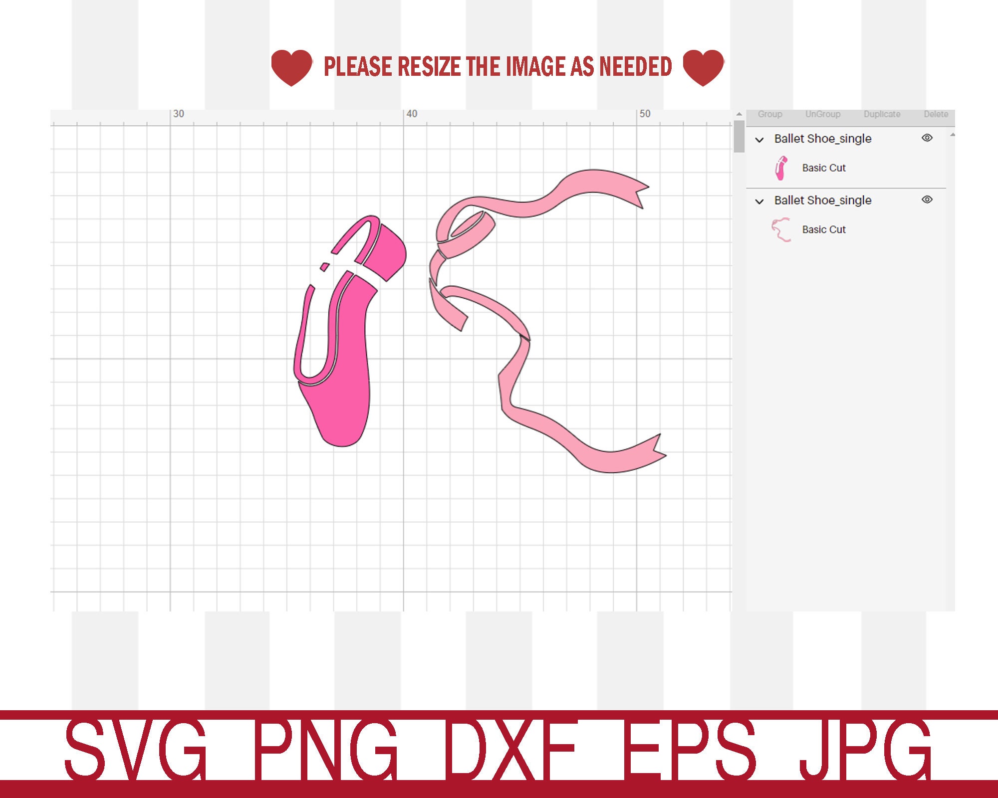 Ballet Shoe Svg Ballet Svg Ballerina Shoe Ballet Slipper - Etsy