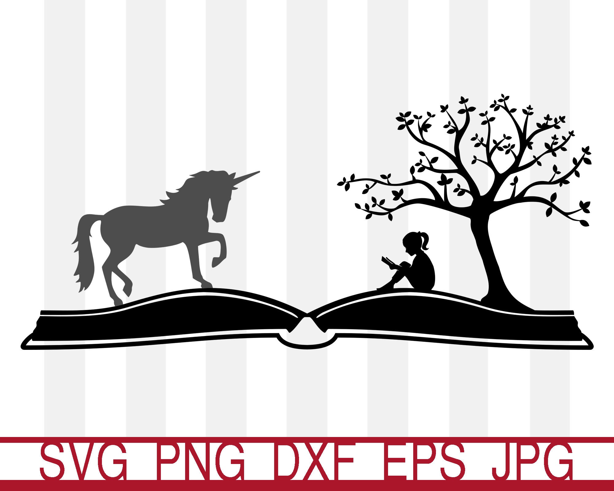 Book Svg Kids Book Svg Girl With a Book Svg Girl Silhouette - Etsy Canada