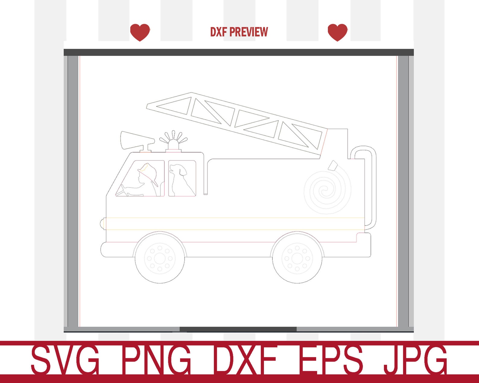 Fire Truck Svg Firetruck Svg Fire Engine Svg Fire Truck - Etsy