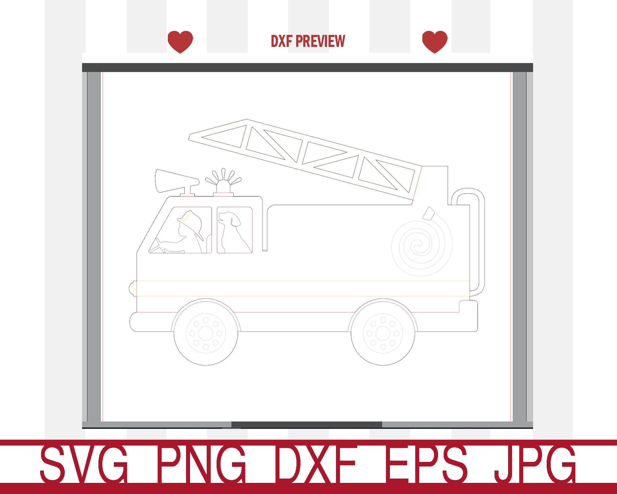 Fire Truck Svg Firetruck Svg Fire Engine Svg Fire Truck - Etsy