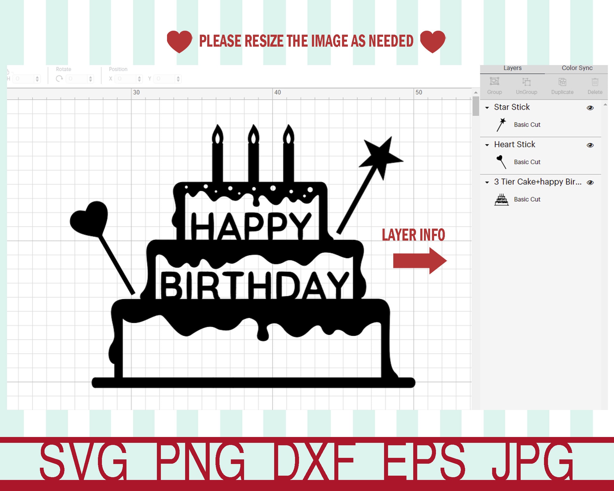Happy Birthday Svg Birthday Cake Svg Cake Svg Cake Clipart - Etsy