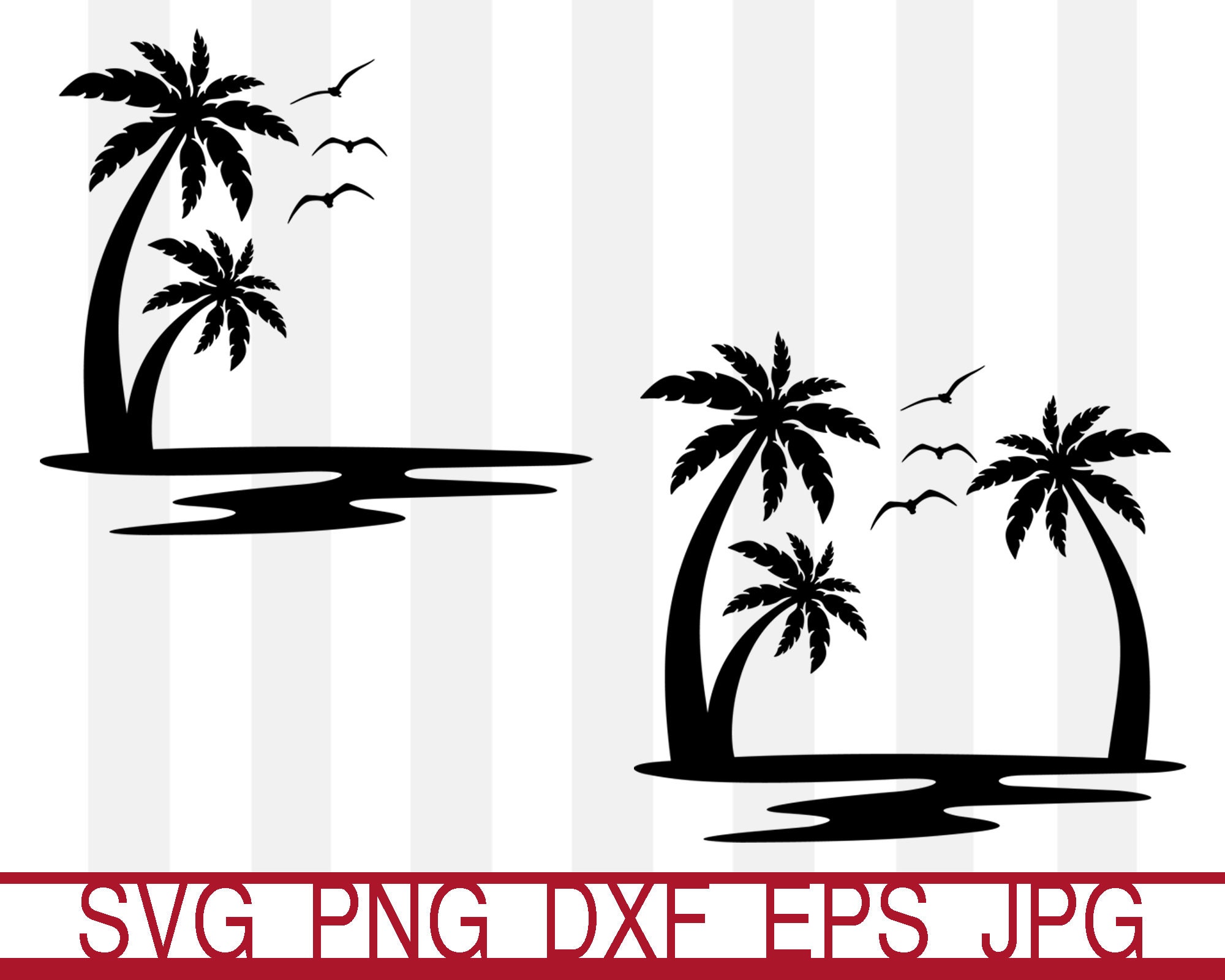 Sunset Beach Svg Beach Svg Tropical Svg Vacation Svg Beach - Etsy