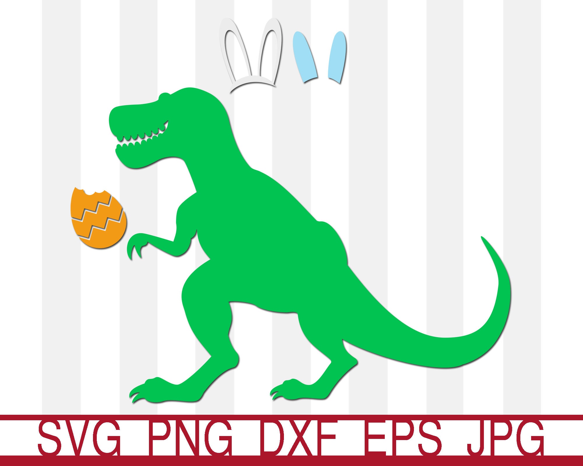 Easter Dinosaur Svg T-rex Bunny Svg Dino With Egg Funny - Etsy Canada