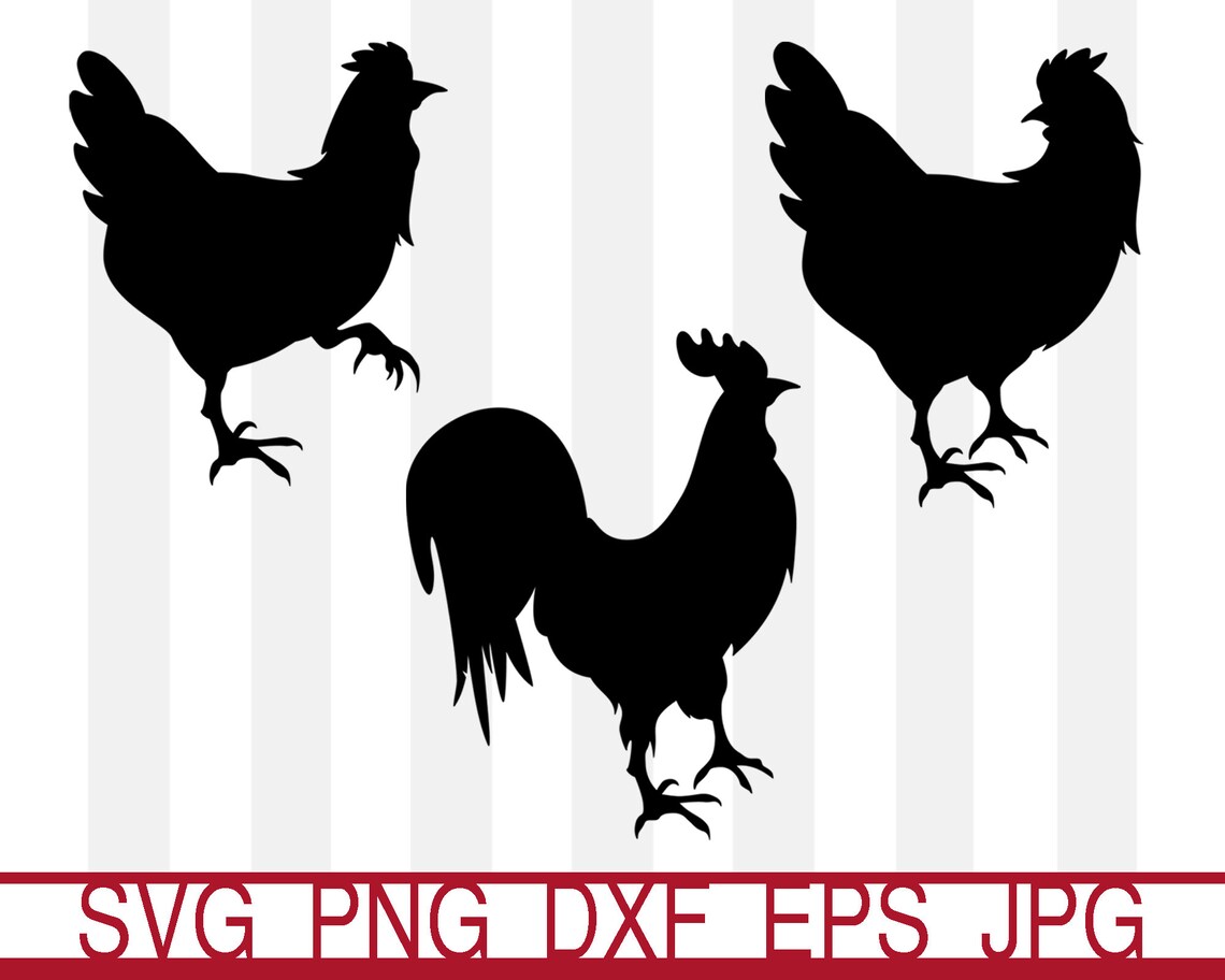 Chicken Svg Rooster Svg Chick Svg Chicken Clipart Chickens - Etsy Canada