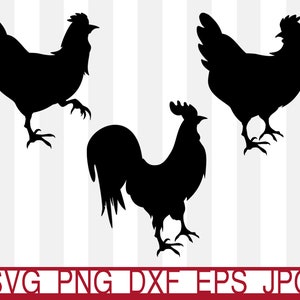 Chicken Svg, Rooster Svg, Chick Svg, Chicken Clipart, Chickens Svg ...