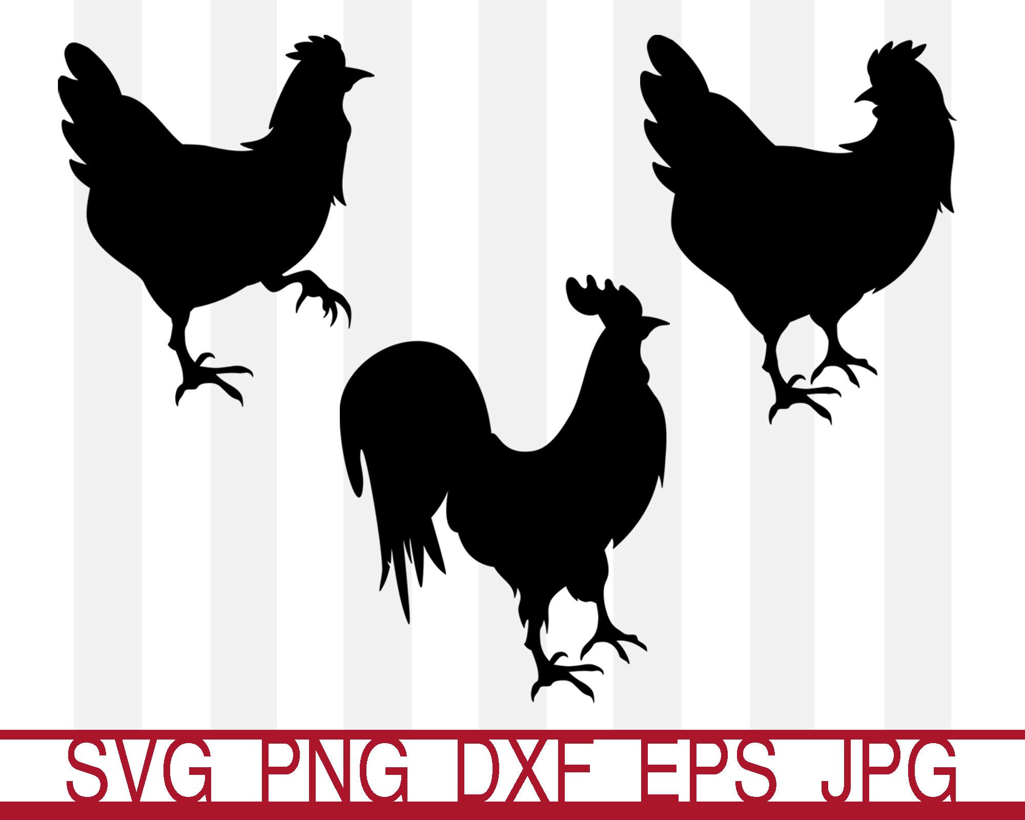 Chicken Svg Rooster Svg Chick Svg Chicken Clipart Chickens - Etsy Canada