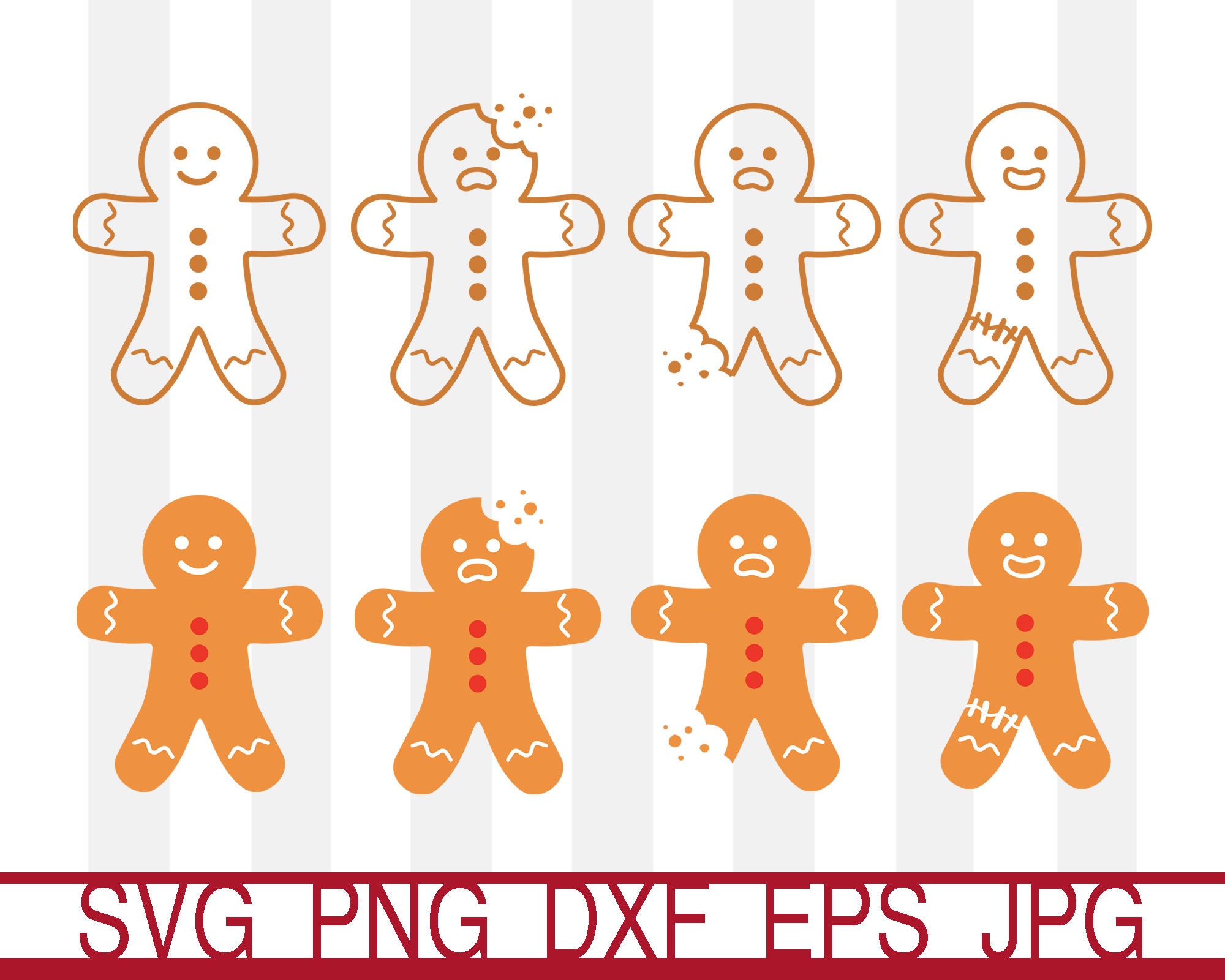 Gingerbread Man Svg Christmas Cookie Svg Christmas - Etsy