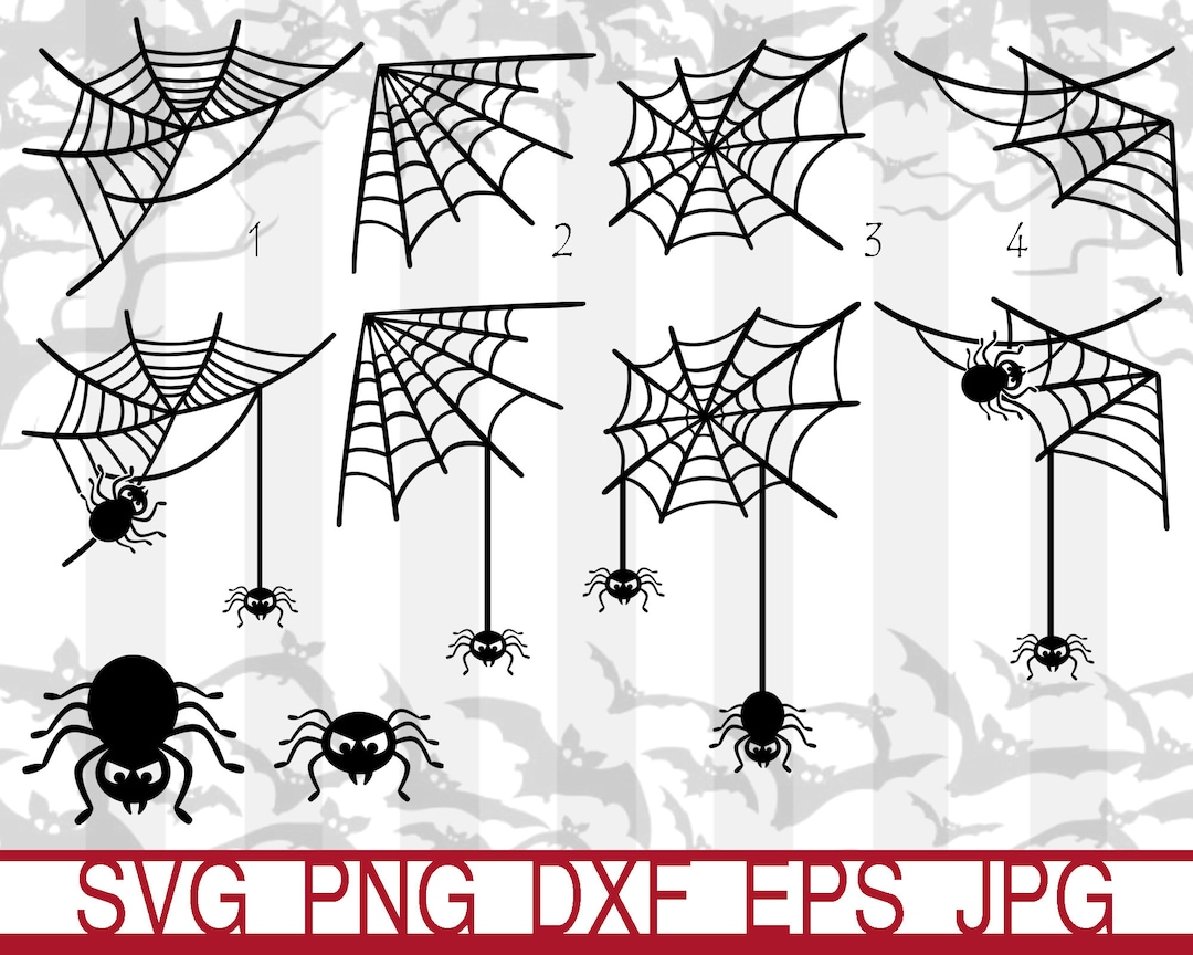 Spiderweb Svg, Spider Svg, Halloween Spider Svg, Spider Web Svg, Corner ...