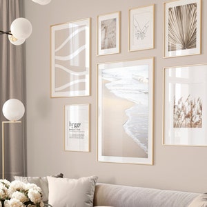 Neutral Wall Art, Boho Gallery Wall Set, Printable Wall Art, Boho ...